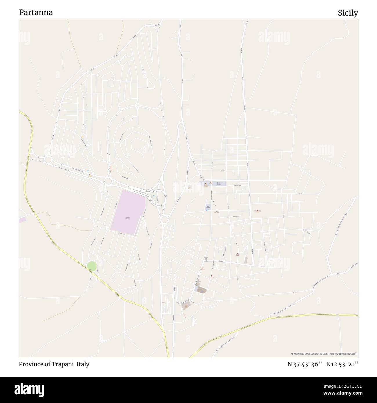 Trapani province map hi-res stock photography and images - Alamy