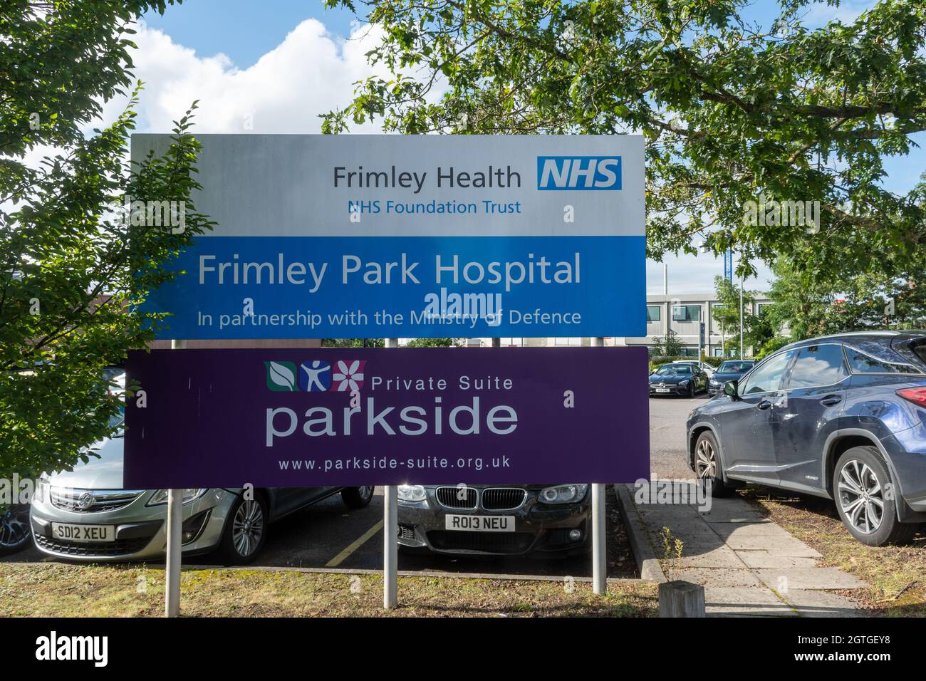Sign at Frimley Park Hospital in Surrey, England, UK Stock Photo - Alamy