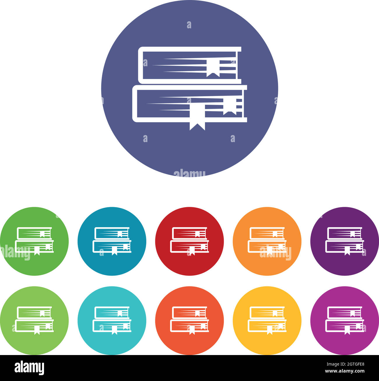 Two books set icons Stock Vector Image & Art - Alamy