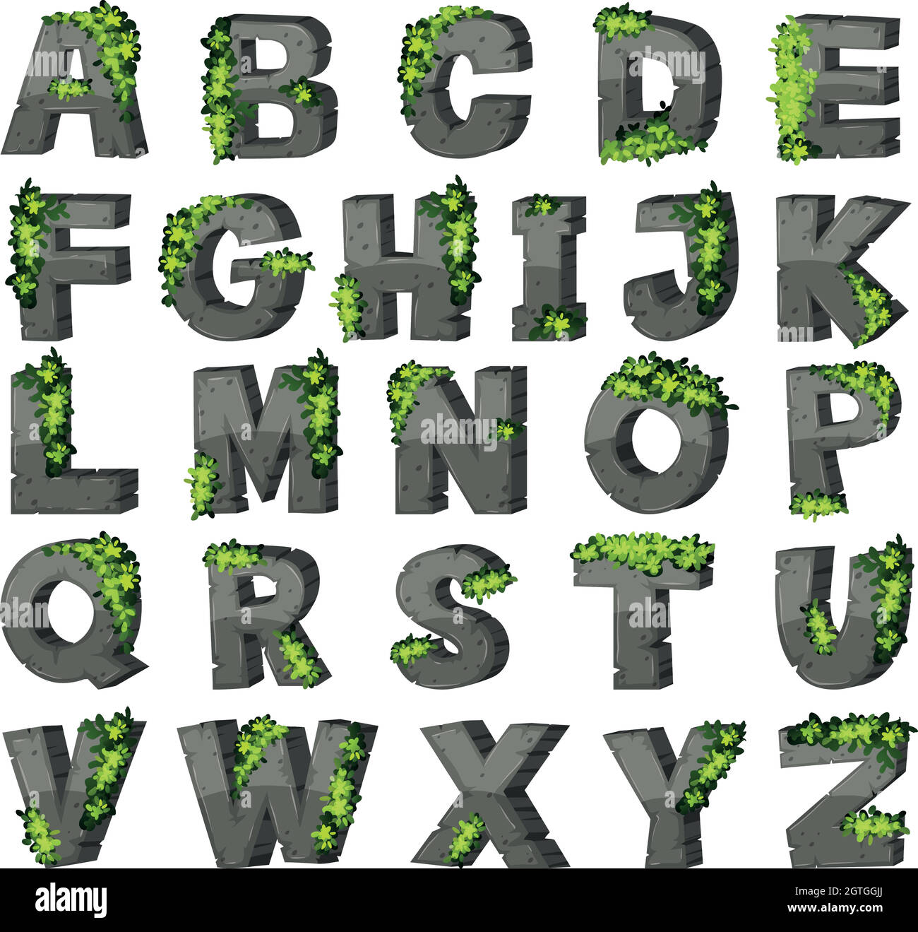 The growing stone Stock Vector Images - Alamy