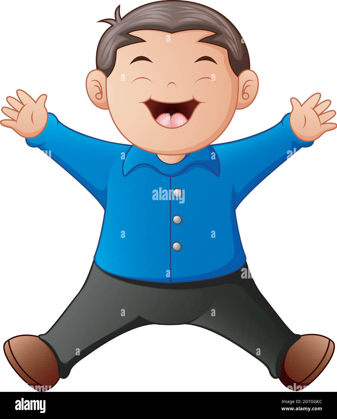 Happy boy illustration Stock Vector Images - Alamy
