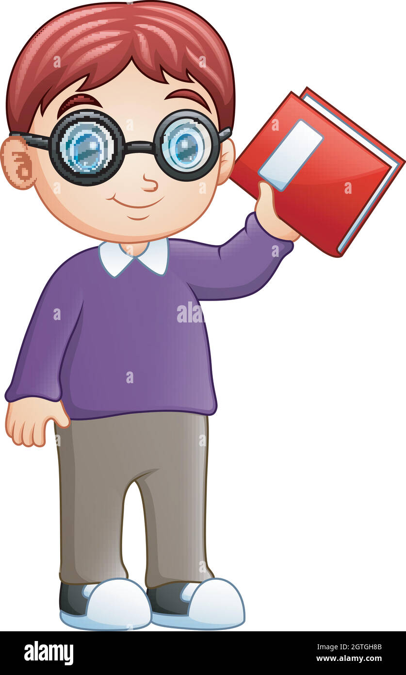 Boy read happy Stock Vector Images - Alamy