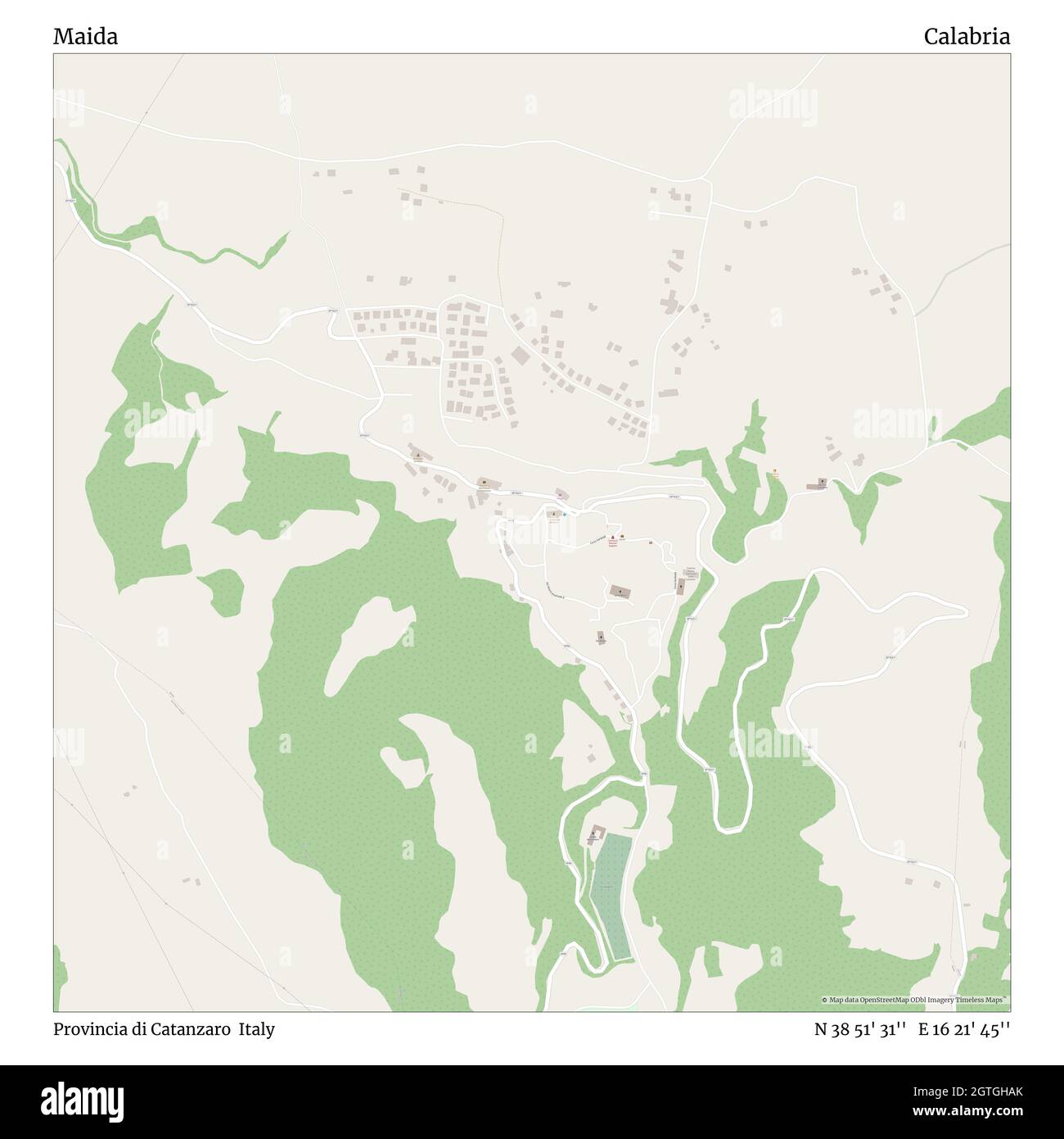 Map of catanzaro Cut Out Stock Images & Pictures - Alamy