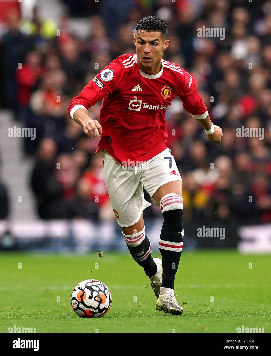 Manchester United's Cristiano Ronaldo in action during the Premier ...