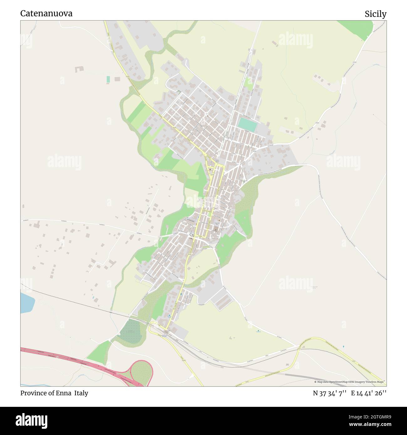 Map of enna hi-res stock photography and images - Alamy