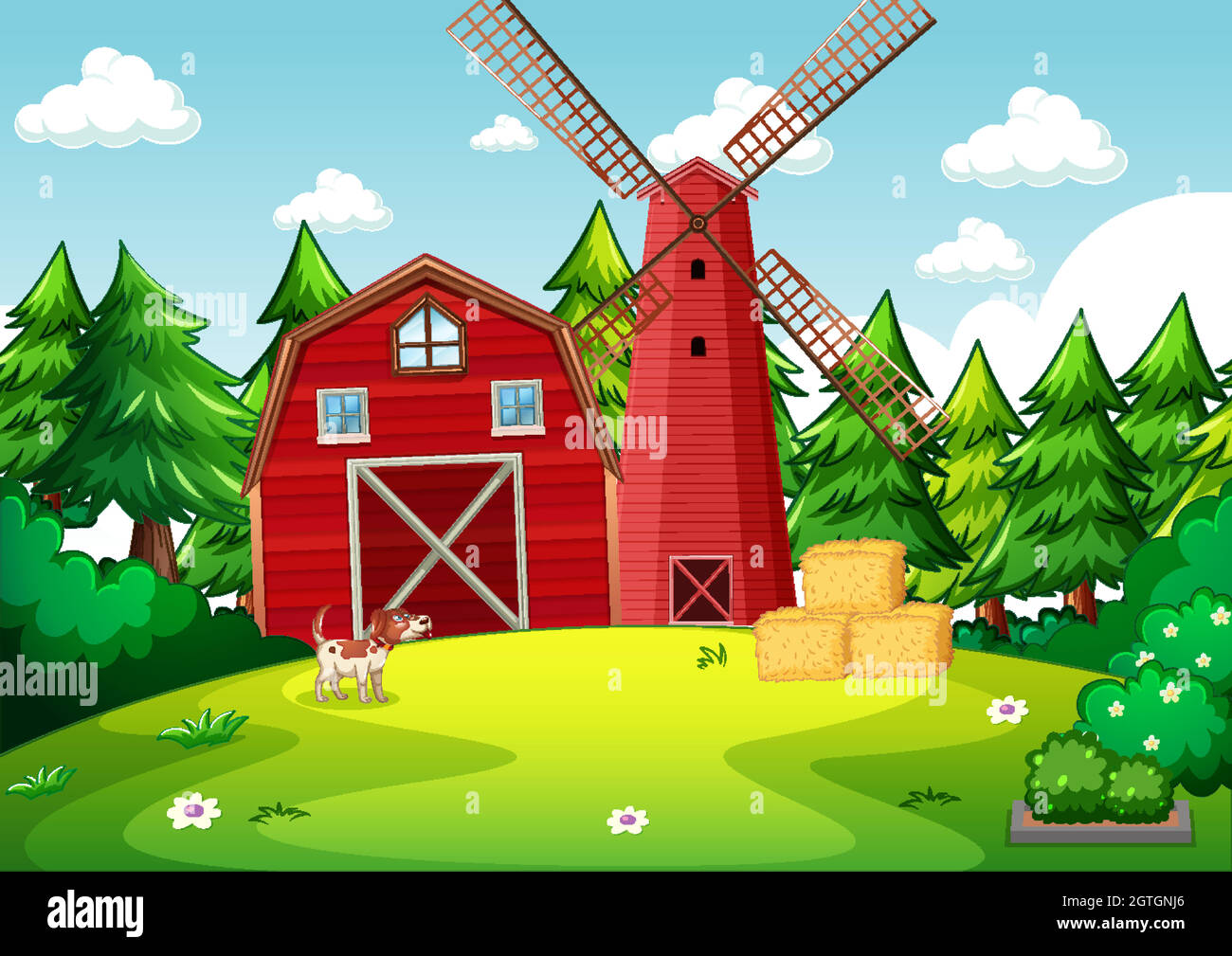 Barn Background Clipart