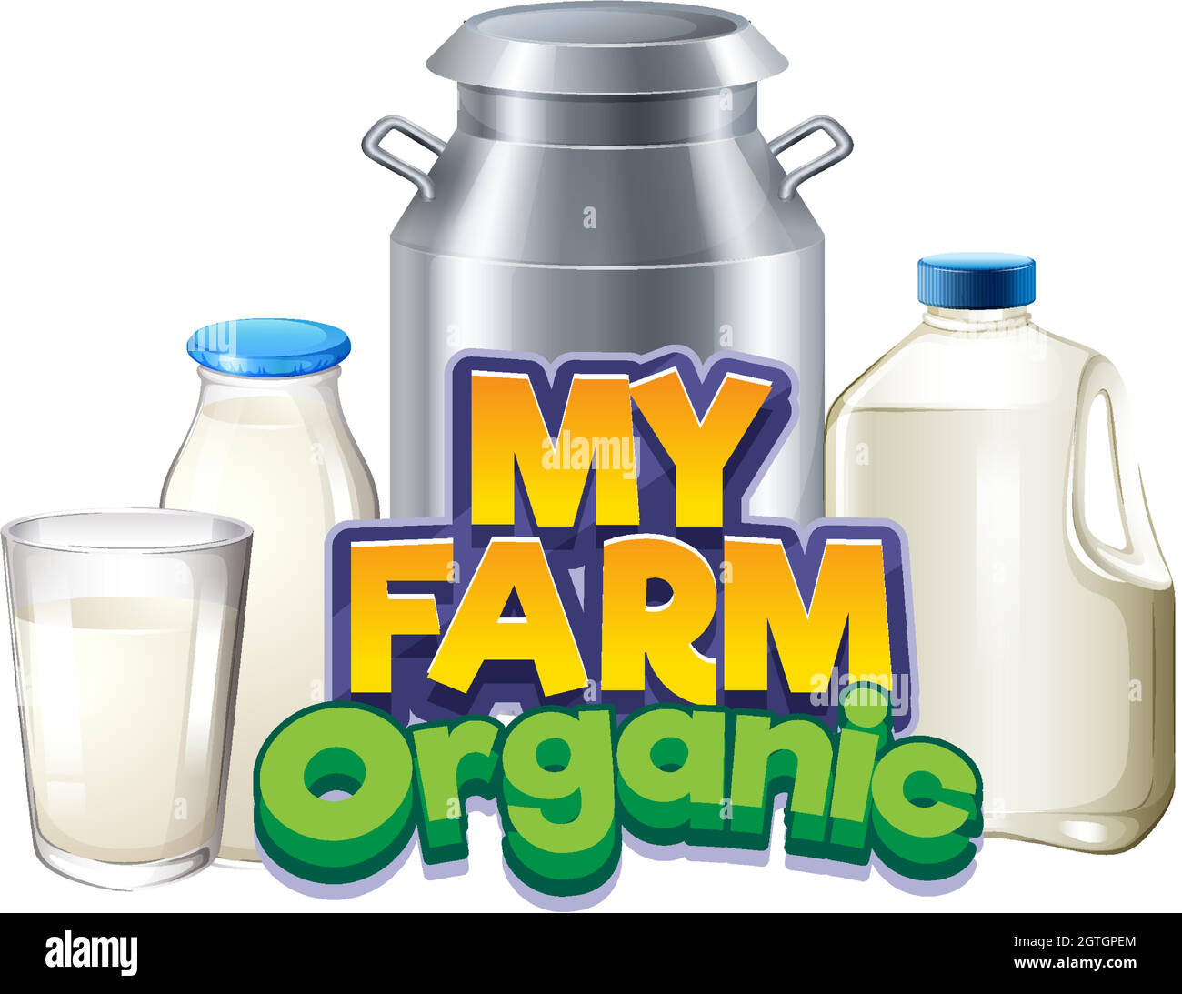 Bottle milk in empty Stock Vector Images - Alamy