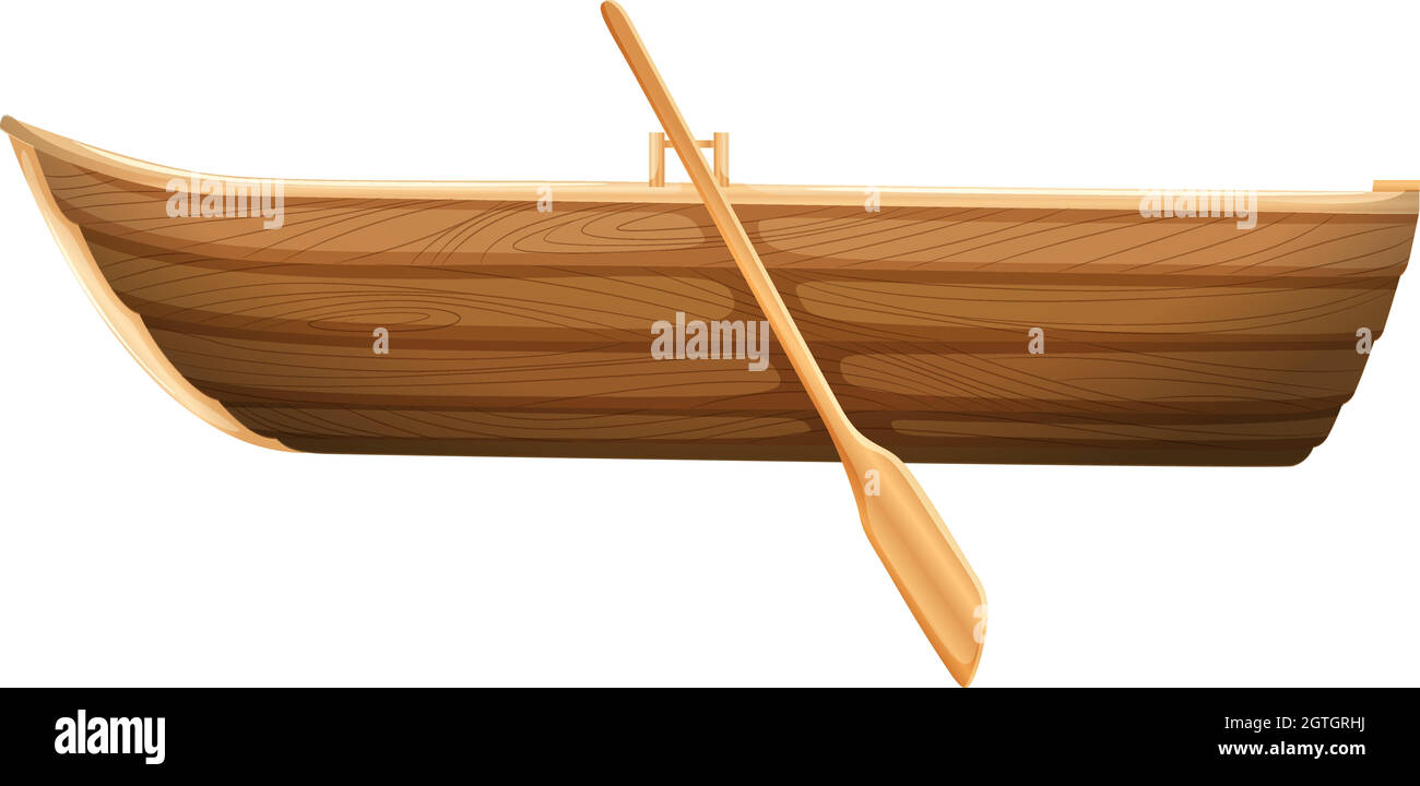 A wooden boat Stock Vector Image & Art - Alamy