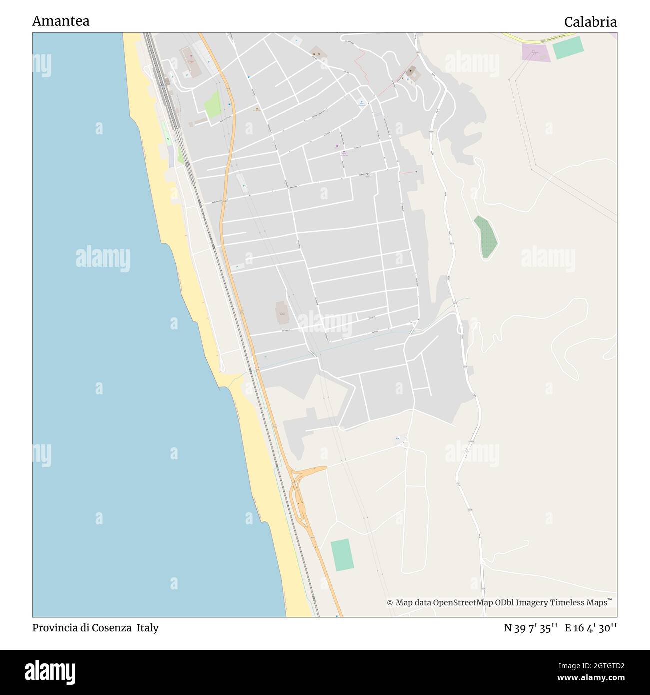 Map of cosenza Cut Out Stock Images & Pictures - Alamy