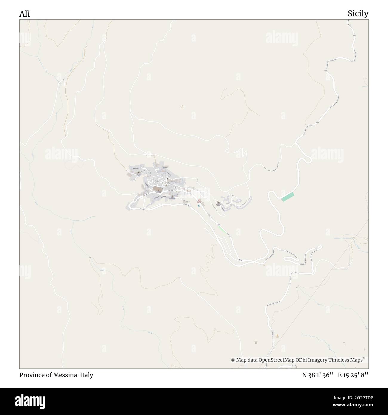 Messina map sicily hi-res stock photography and images - Alamy