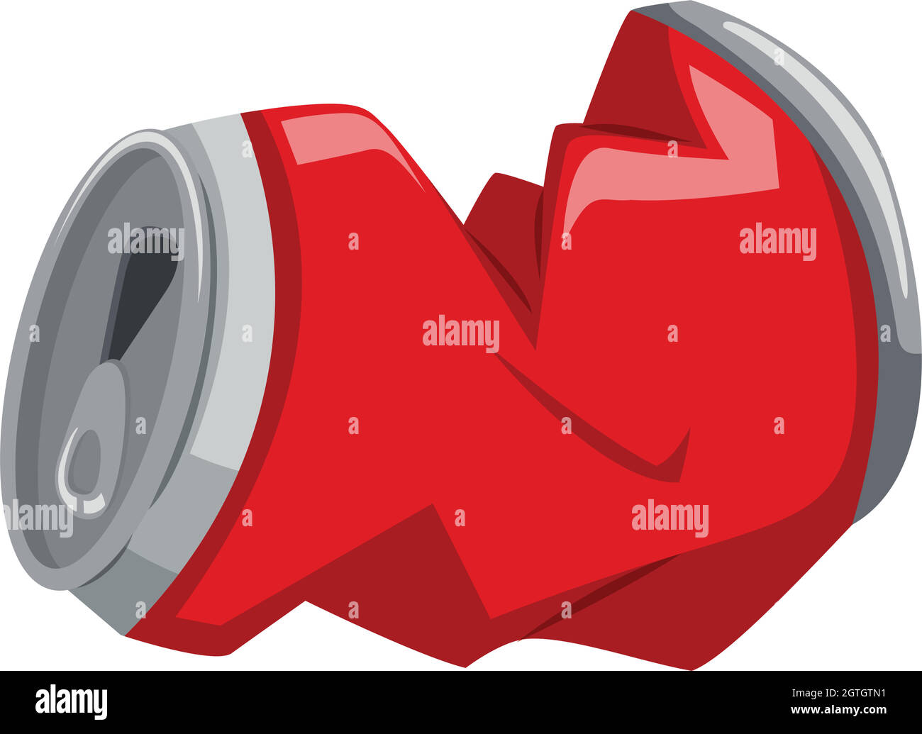 Red can in bad shape Stock Vector Image & Art - Alamy
