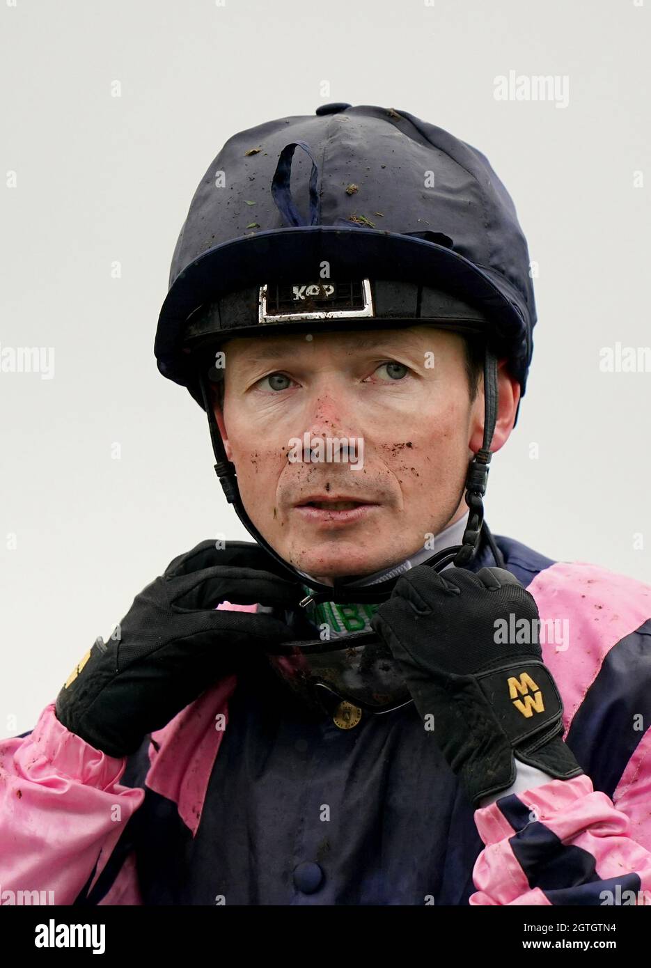 Jockey Jamie Spencer on Sun Chariot Day at Newmarket Racecourse ...