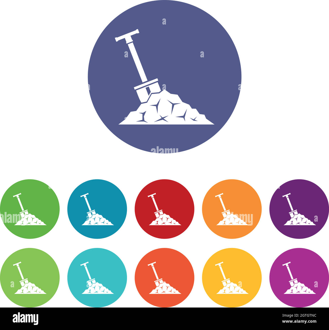 Coal extract mine icon hi-res stock photography and images - Alamy