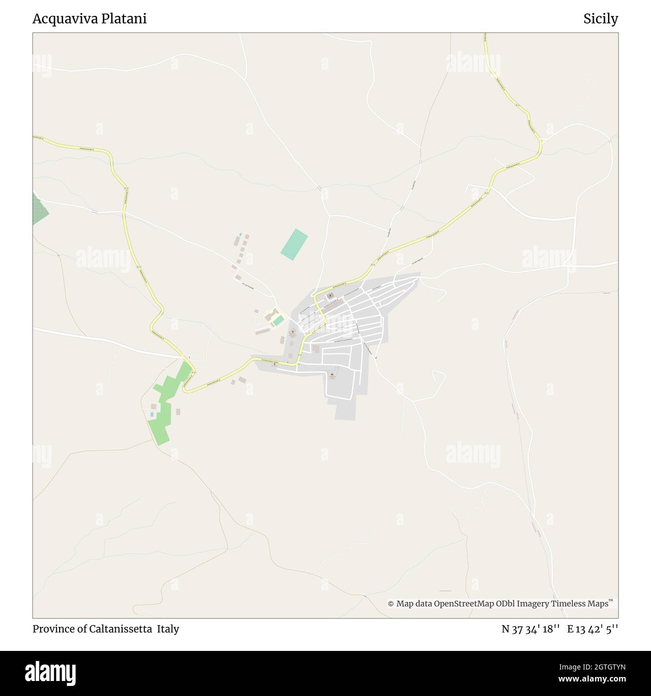 Map of caltanissetta hi-res stock photography and images - Alamy