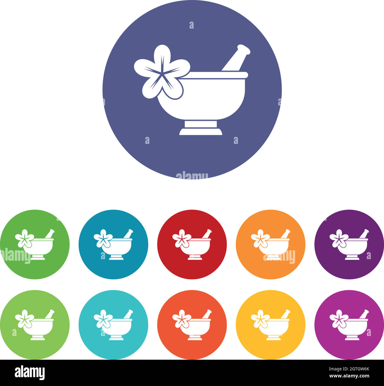 White mortar pestle icon isolated hi-res stock photography and images ...