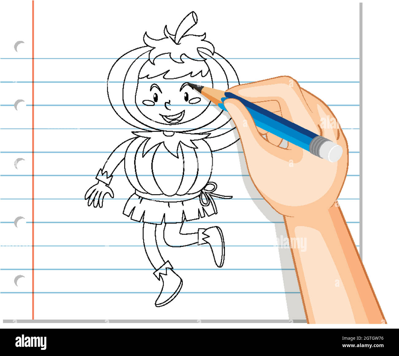 Pumpkin drawing hi-res stock photography and images - Alamy