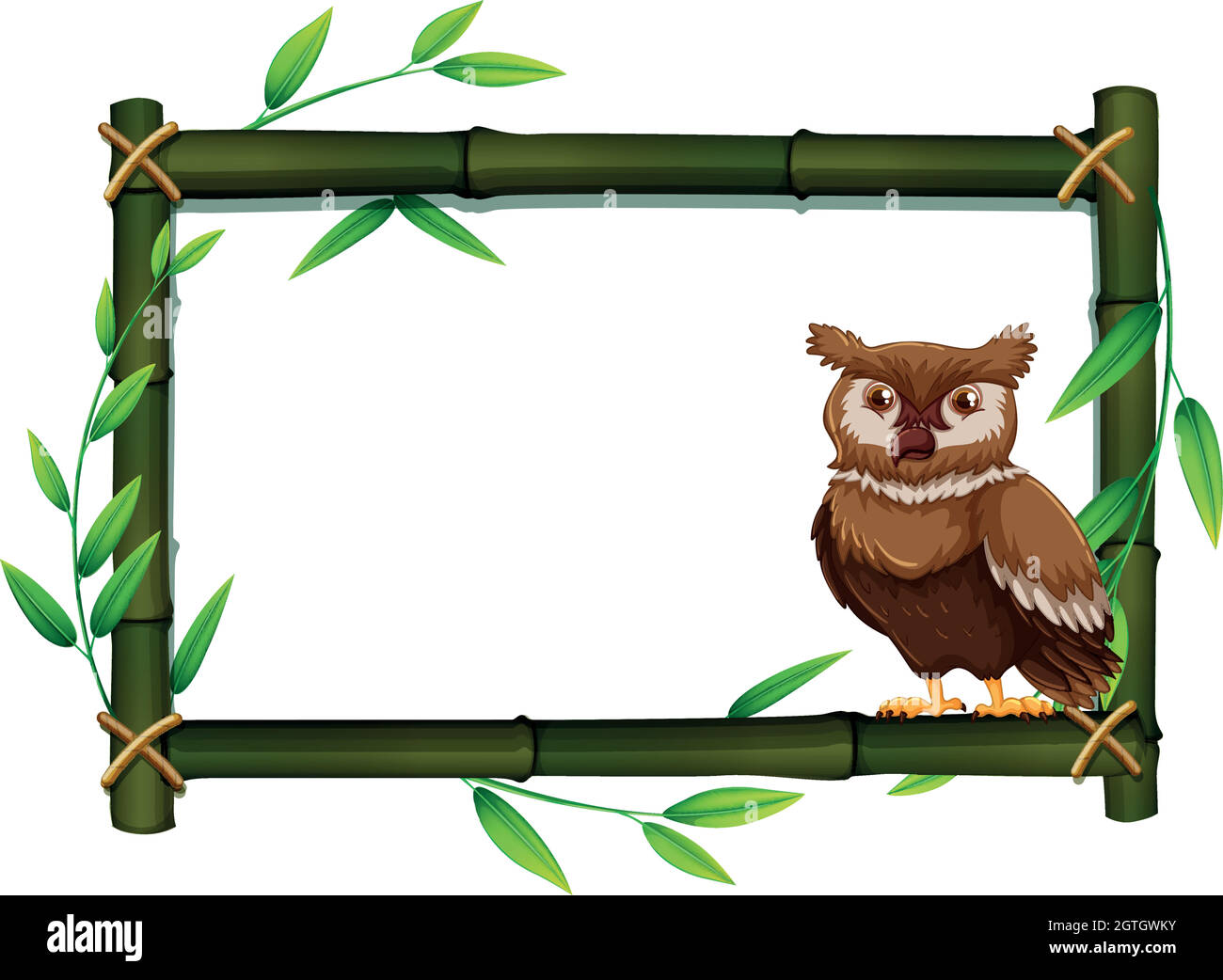 Clipart owl in cartoon Cut Out Stock Images & Pictures - Alamy