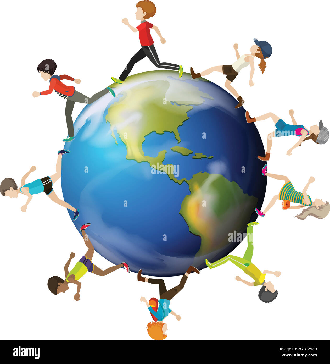 Planet earth surrounded sphere hi-res stock photography and images - Alamy