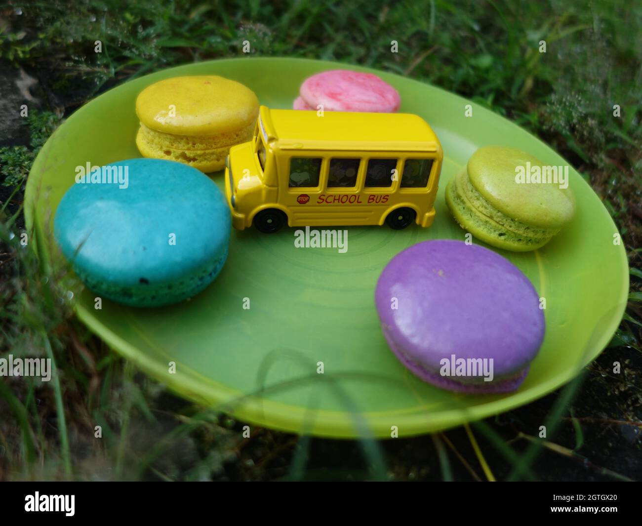 Multi colored bus hi-res stock photography and images - Alamy