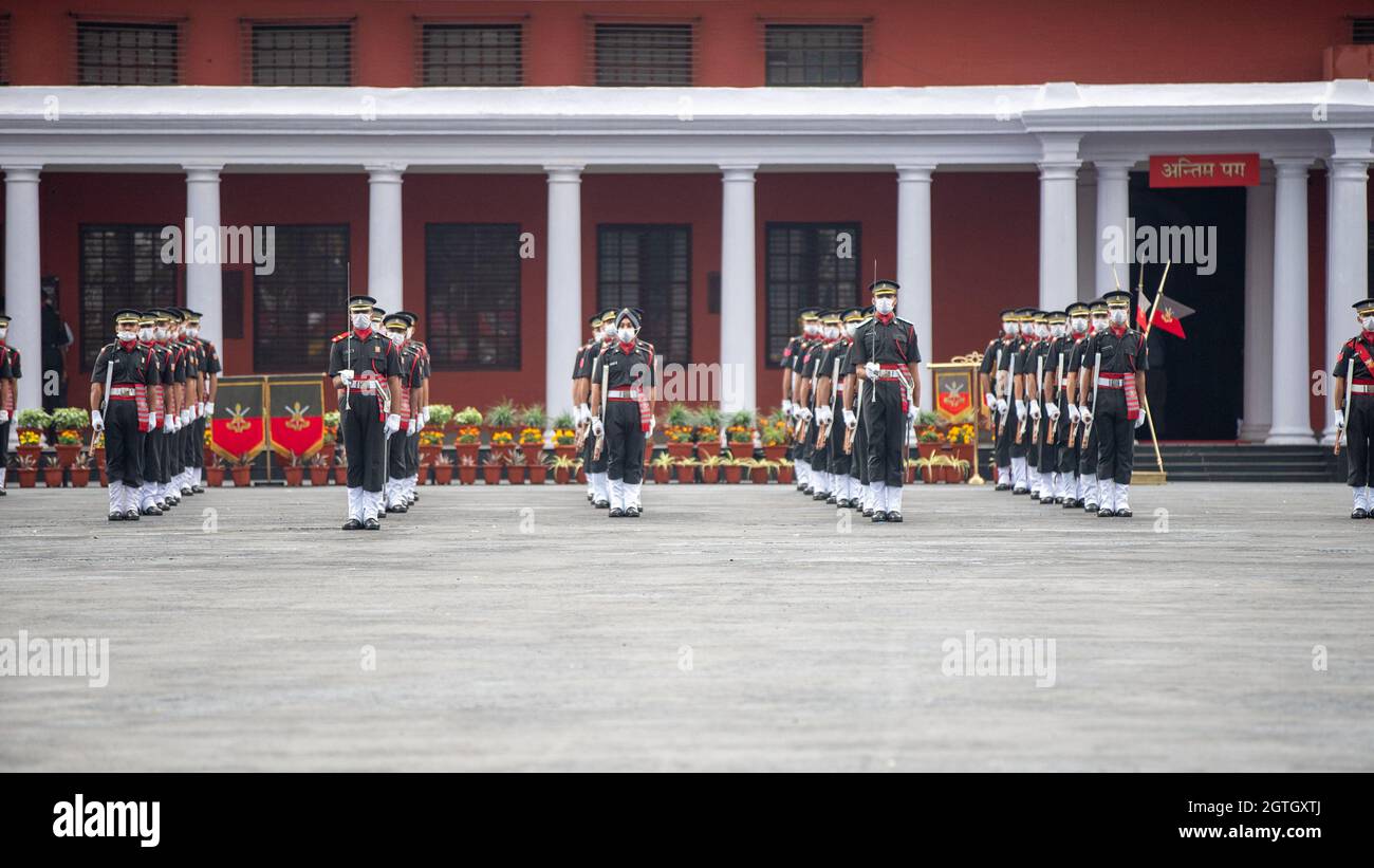 Dehradun, Uttarakhand India August 15, 2021. Indian army officer ...