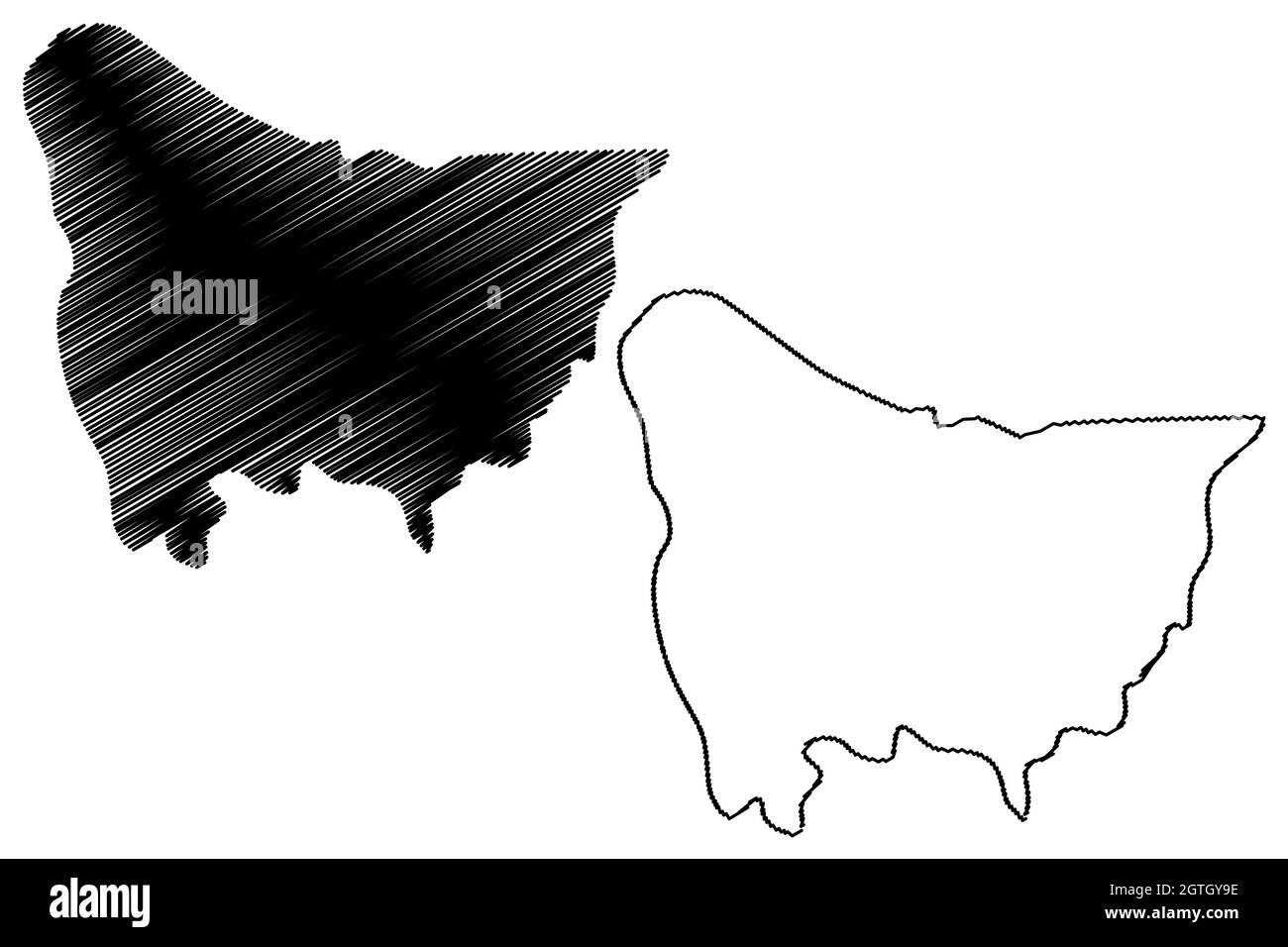 Assam india asia map Black and White Stock Photos & Images - Alamy