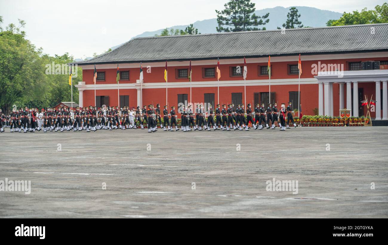 Dehradun, Uttarakhand India August 15, 2021. Indian army officer ... Dehradun, Uttarakhand India August 15, 2021. Indian army officer ...