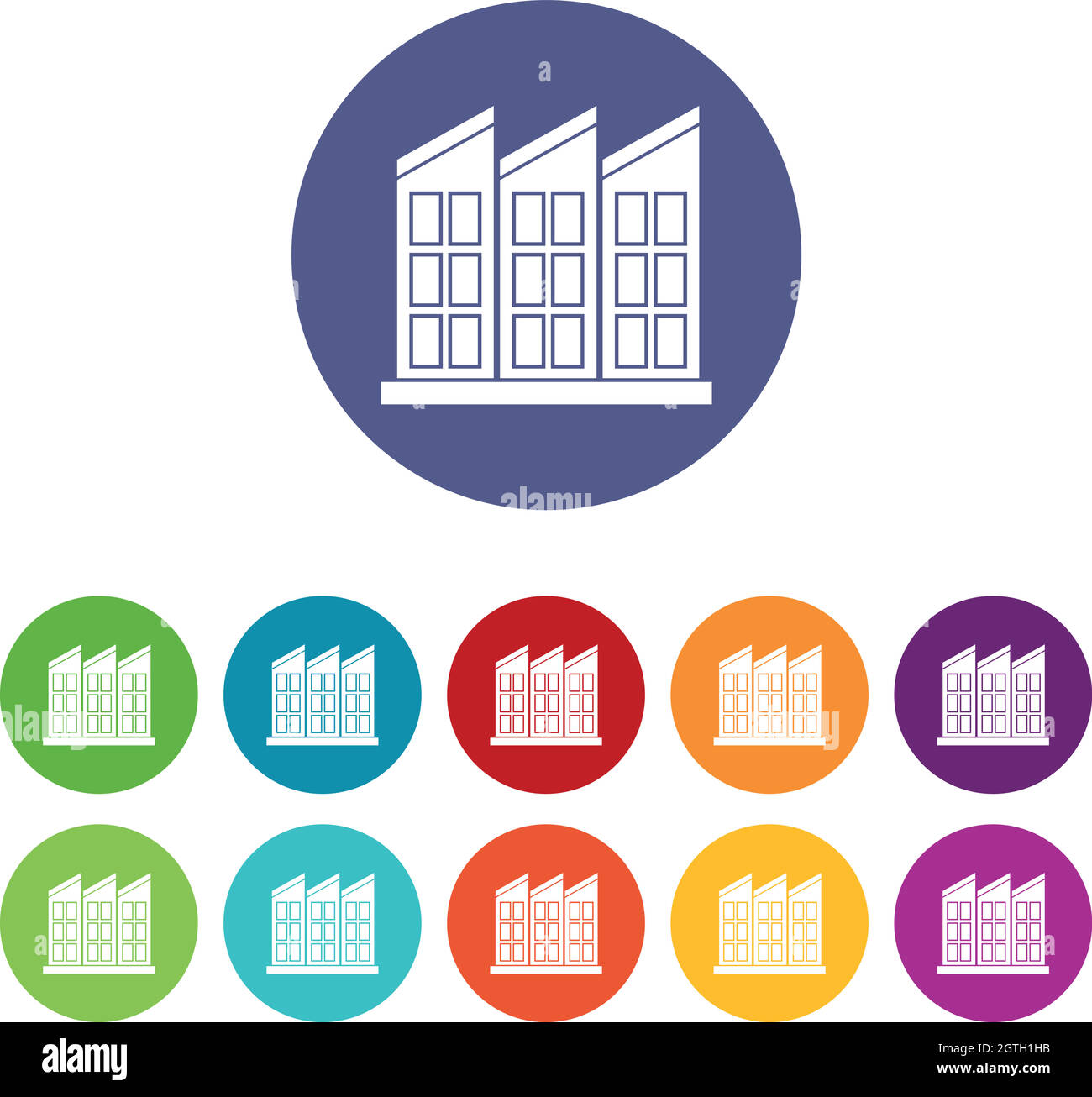 Building set icons Stock Vector Image & Art - Alamy