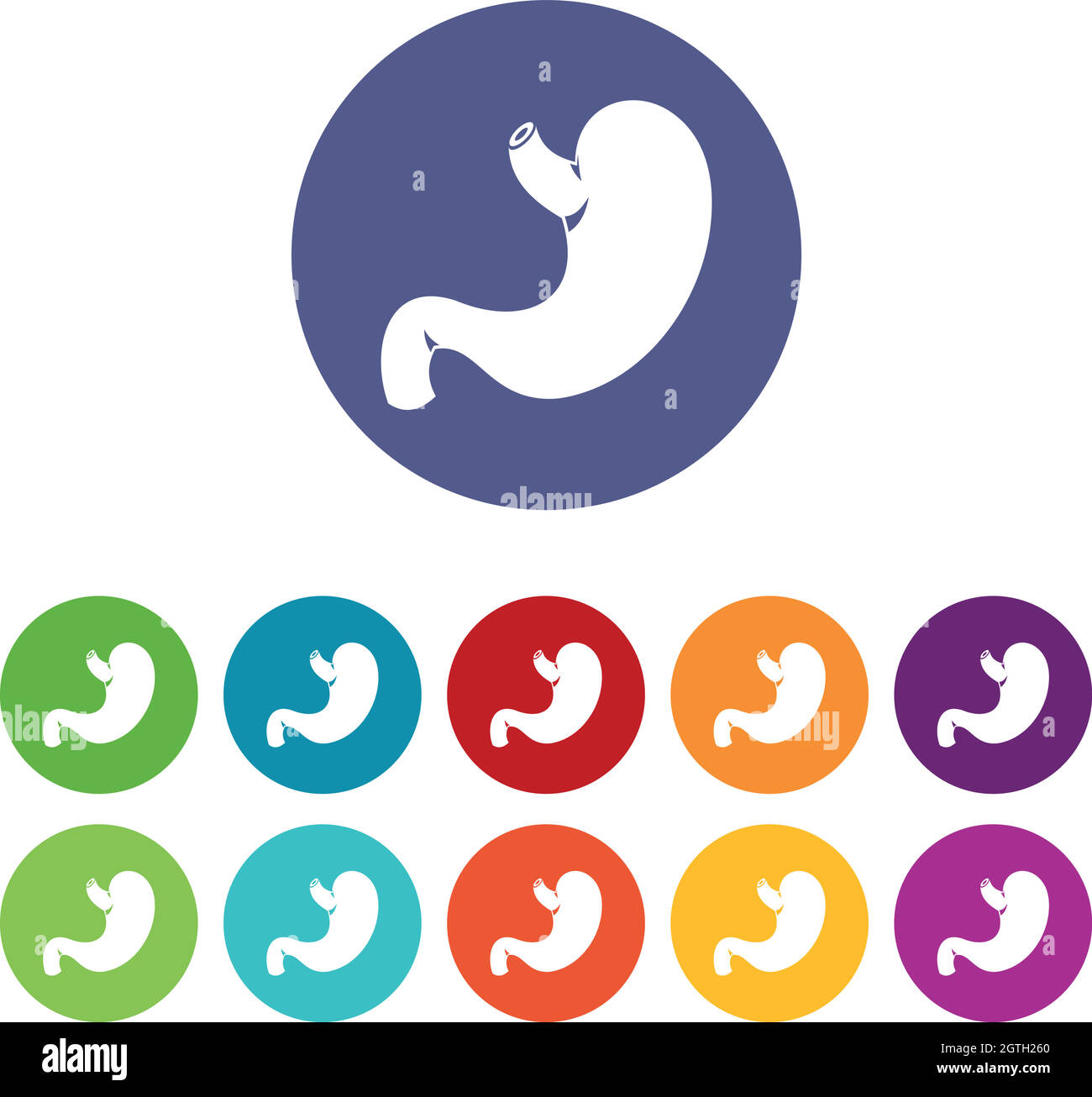 Stomach set icons Stock Vector Image & Art - Alamy