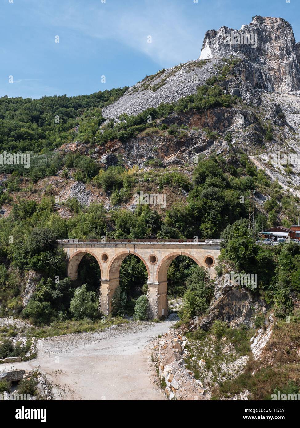 Bridge of Vara in Carrara, site of the Old Private Marble Railway ...