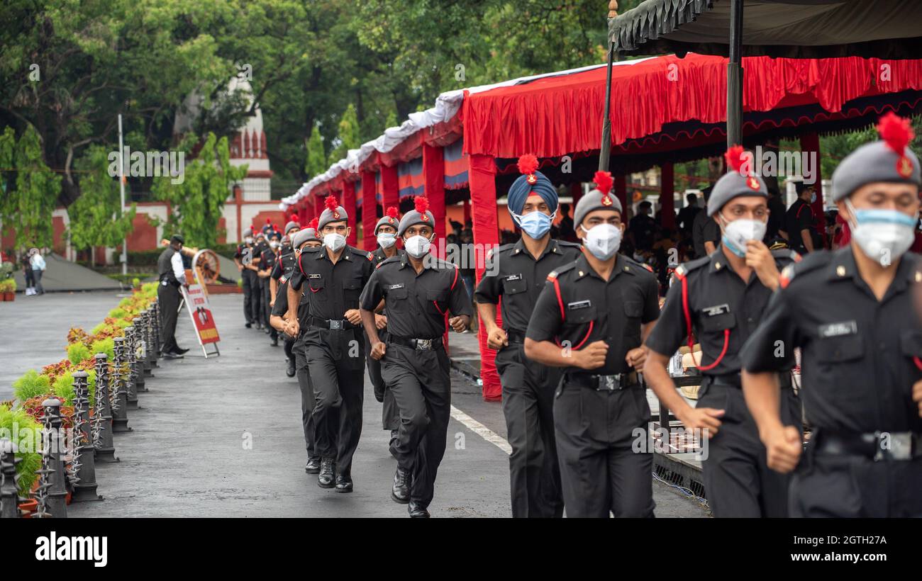 Dehradun, Uttarakhand India August 15, 2021. Indian army officer ...