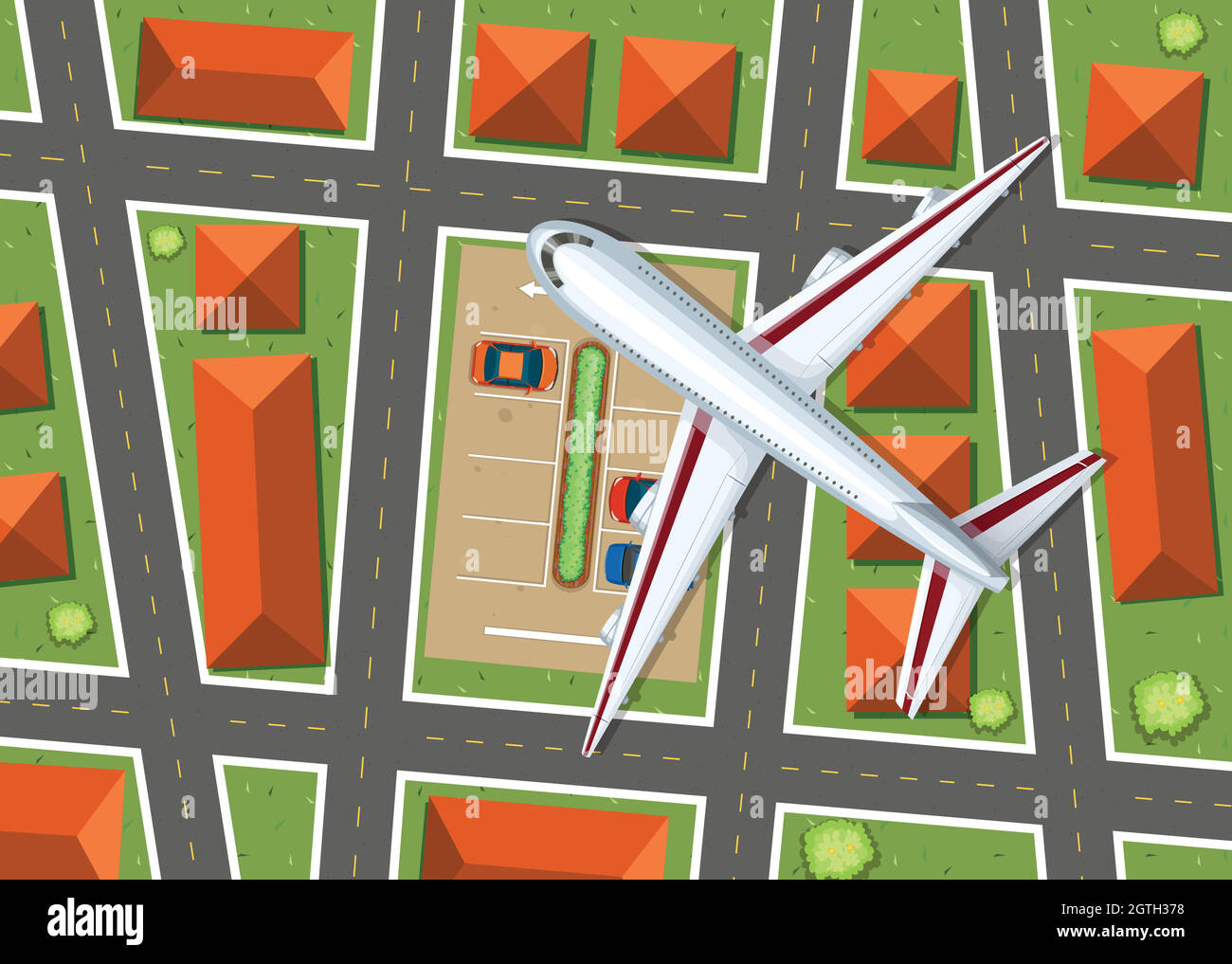 Aeroplane view Stock Vector Images - Alamy