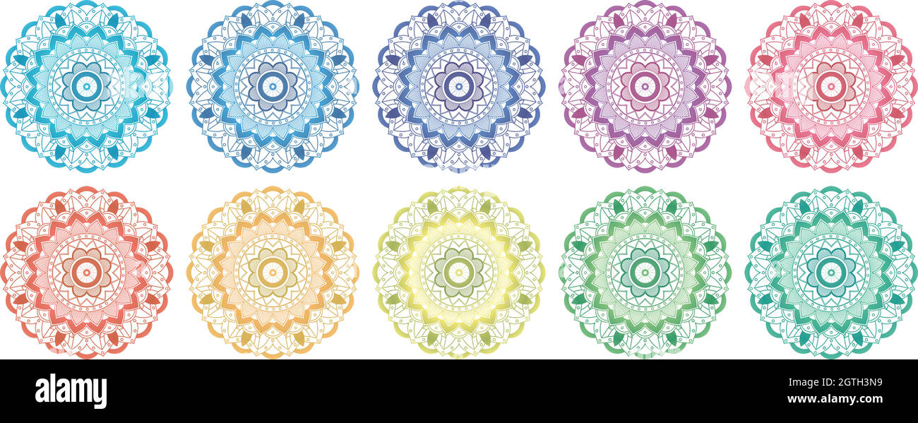 Floral patterns in red Stock Vector Images - Alamy