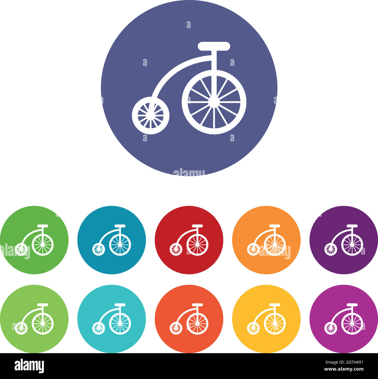 Children bicycle set icons Stock Vector Image & Art - Alamy