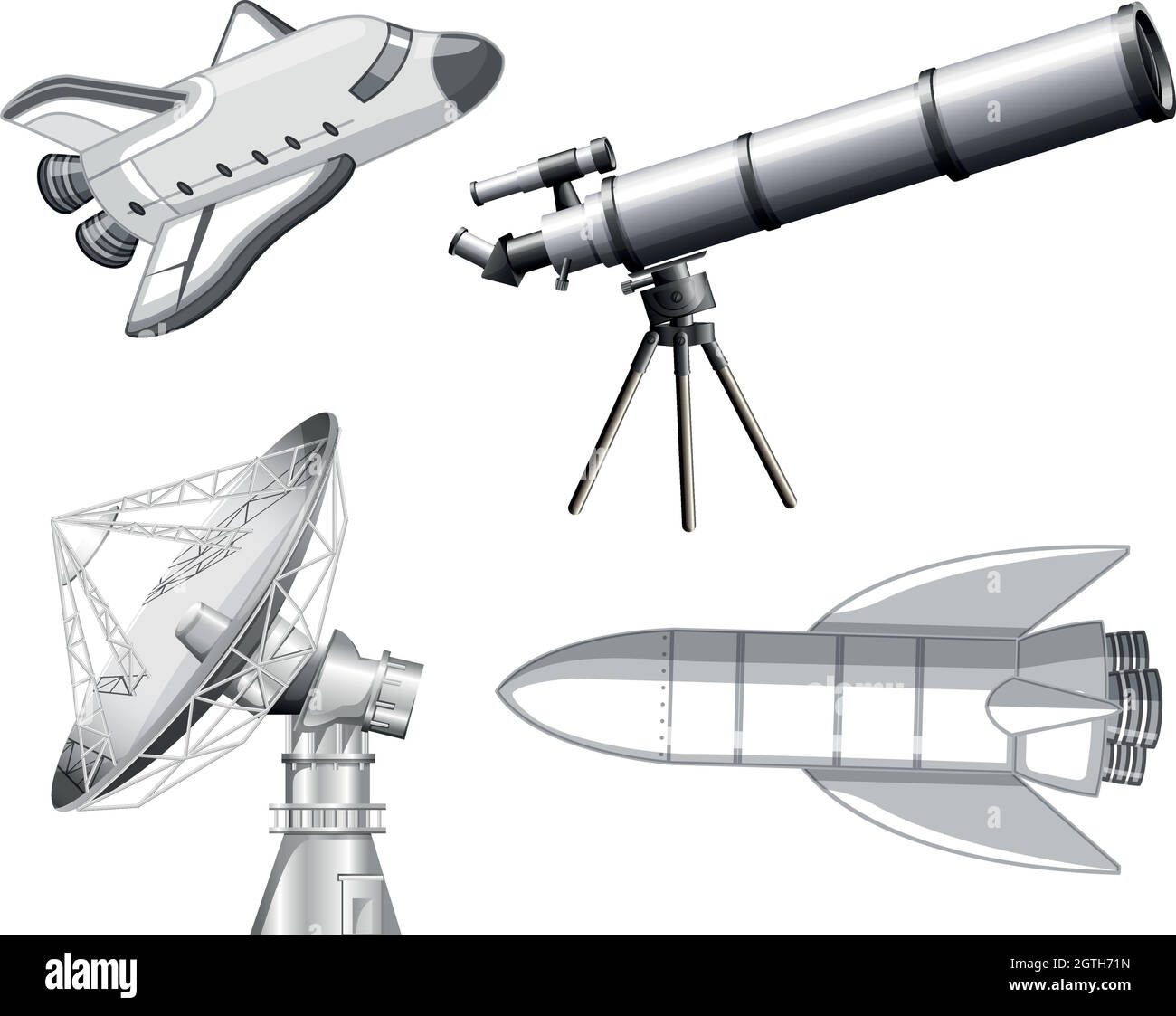 Set space clip art Stock Vector Images - Alamy