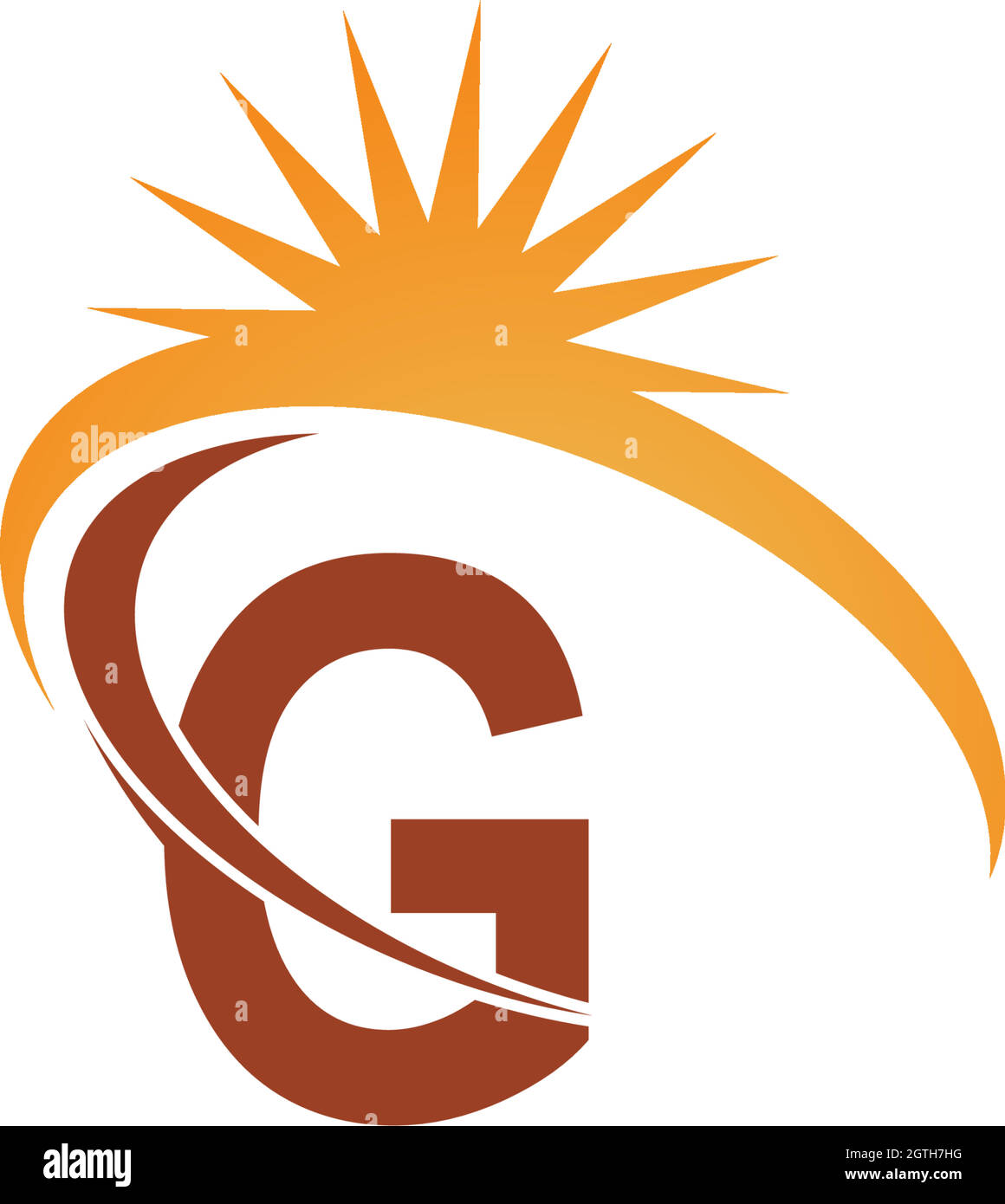 Sun letter logo hi-res stock photography and images - Alamy