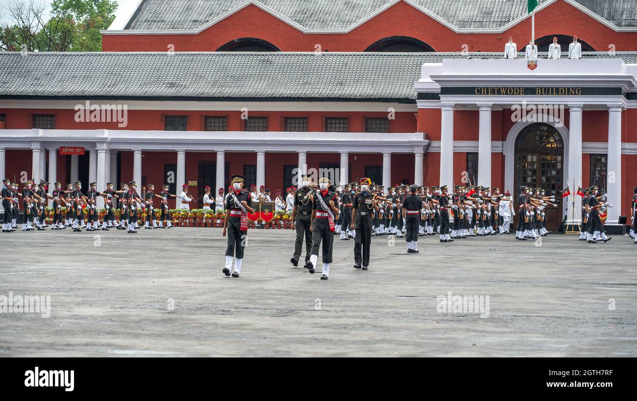 Dehradun, Uttarakhand India August 15, 2021. Indian army officer ... Dehradun, Uttarakhand India August 15, 2021. Indian army officer ...