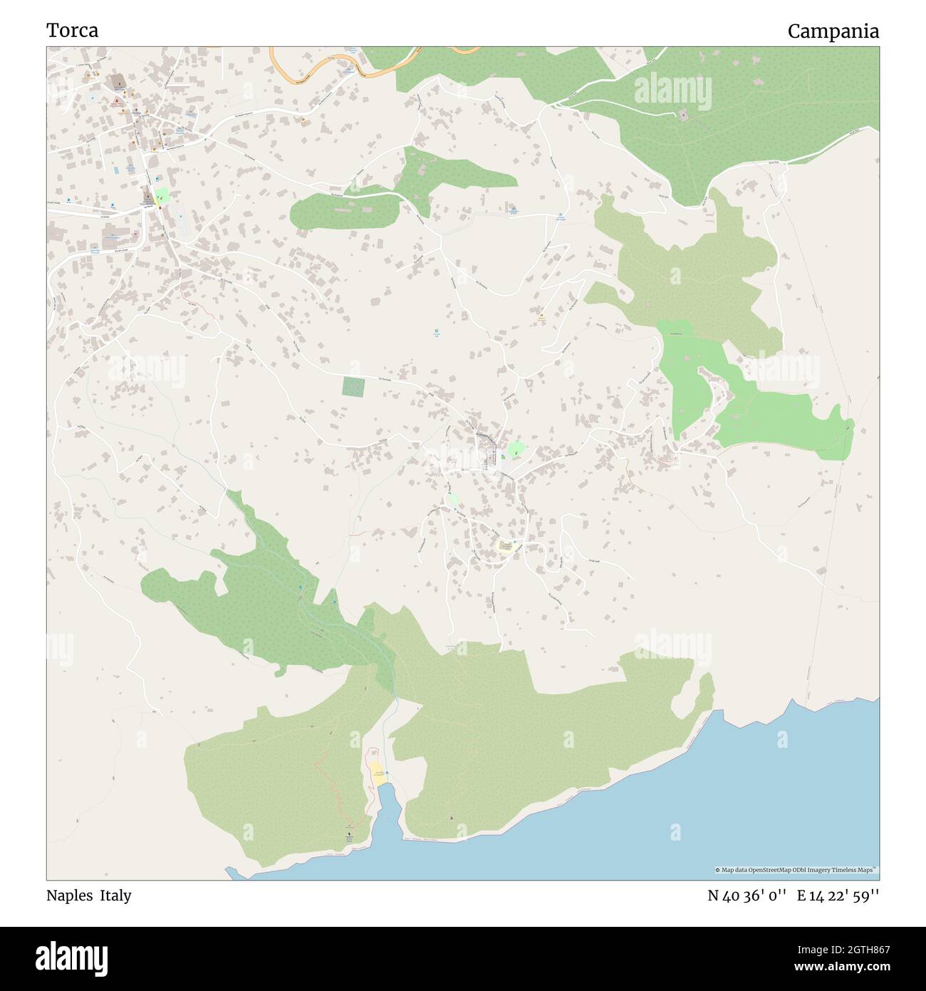 Torca, Naples, Italy, Campania, N 40 36' 0'', E 14 22' 59'', map ...