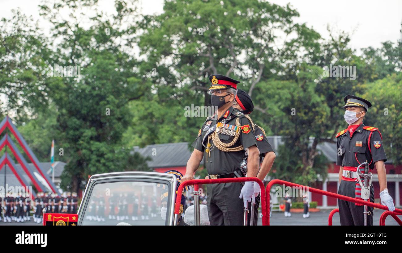 Dehradun, Uttarakhand India August 15, 2021. Indian army officer ... Dehradun, Uttarakhand India August 15, 2021. Indian army officer ...