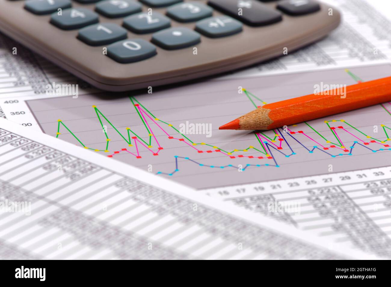Finance Budget Calculation Chart High Resolution Stock Photography and ...