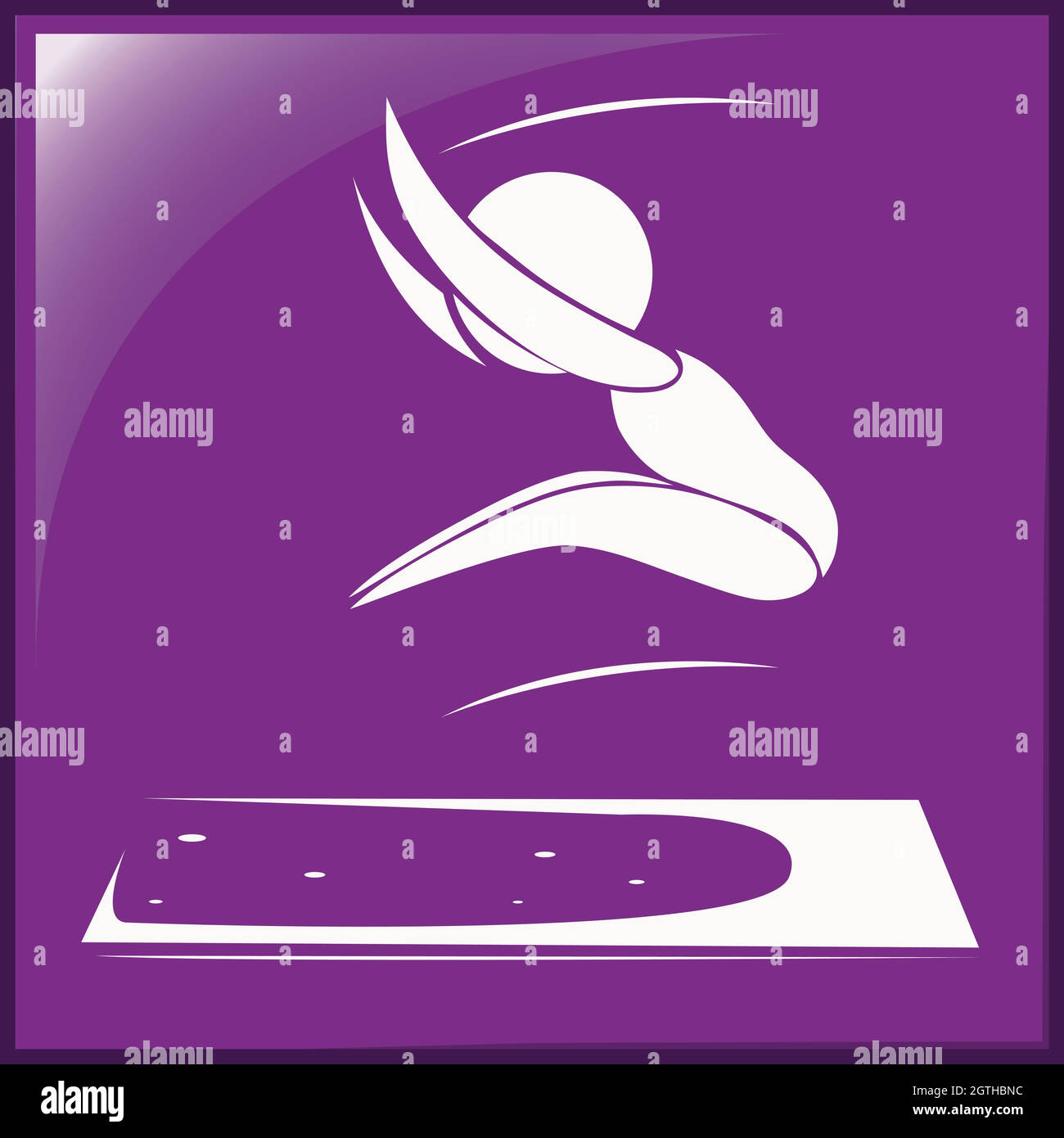Sport icon of athlete doing long jump Stock Vector Image & Art - Alamy