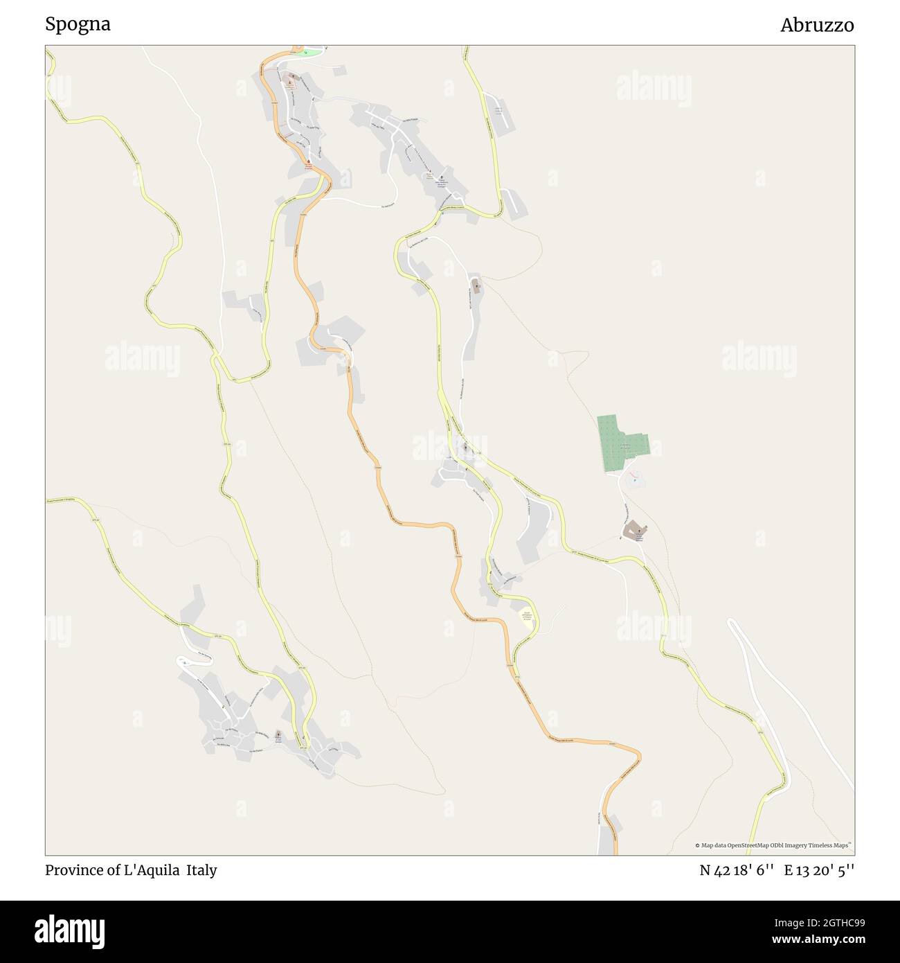Spogna, Province of L'Aquila, Italy, Abruzzo, N 42 18' 6'', E 13 20' 5 ...