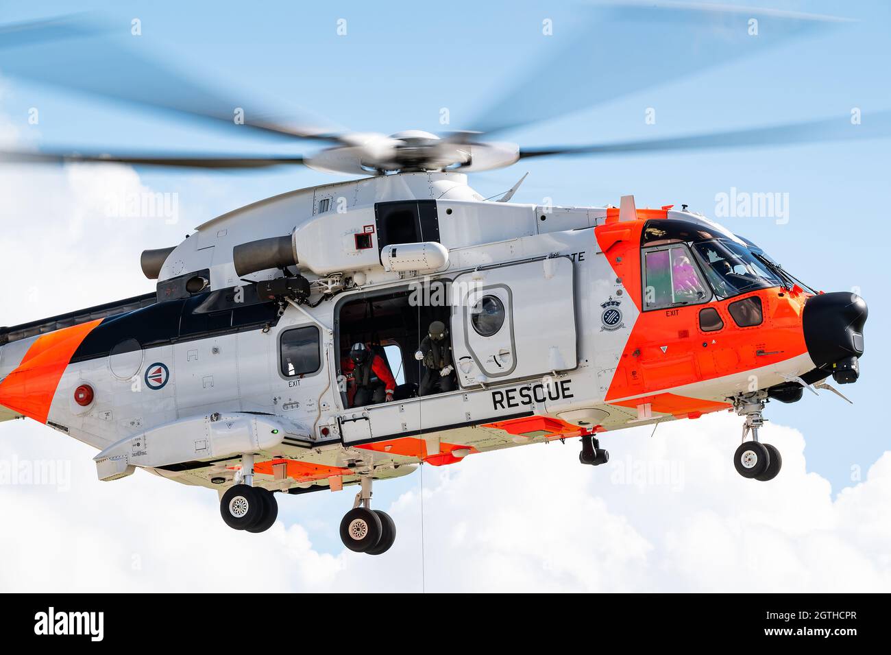 An AgustaWestland AW101 search and rescue helicopter from the ...