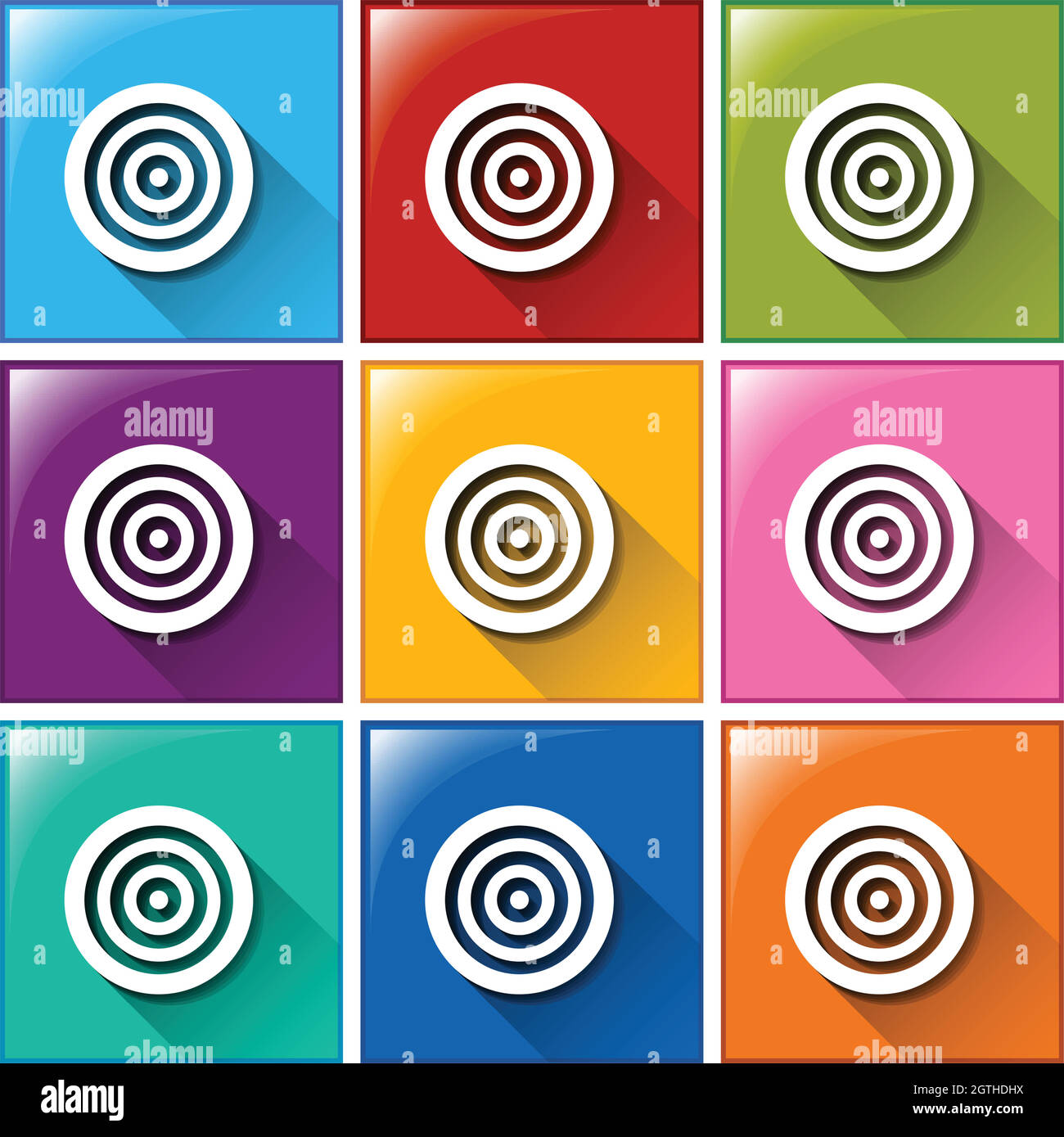 Icons with target boards Stock Vector Image & Art - Alamy