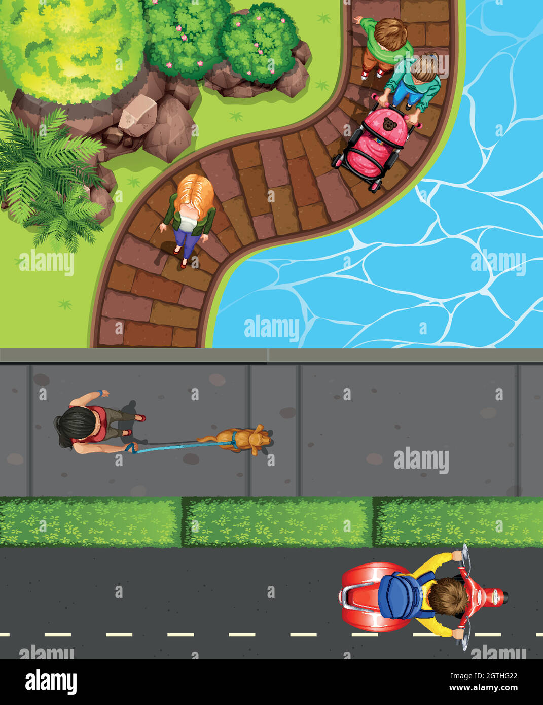 Hanging rocks Stock Vector Images - Alamy