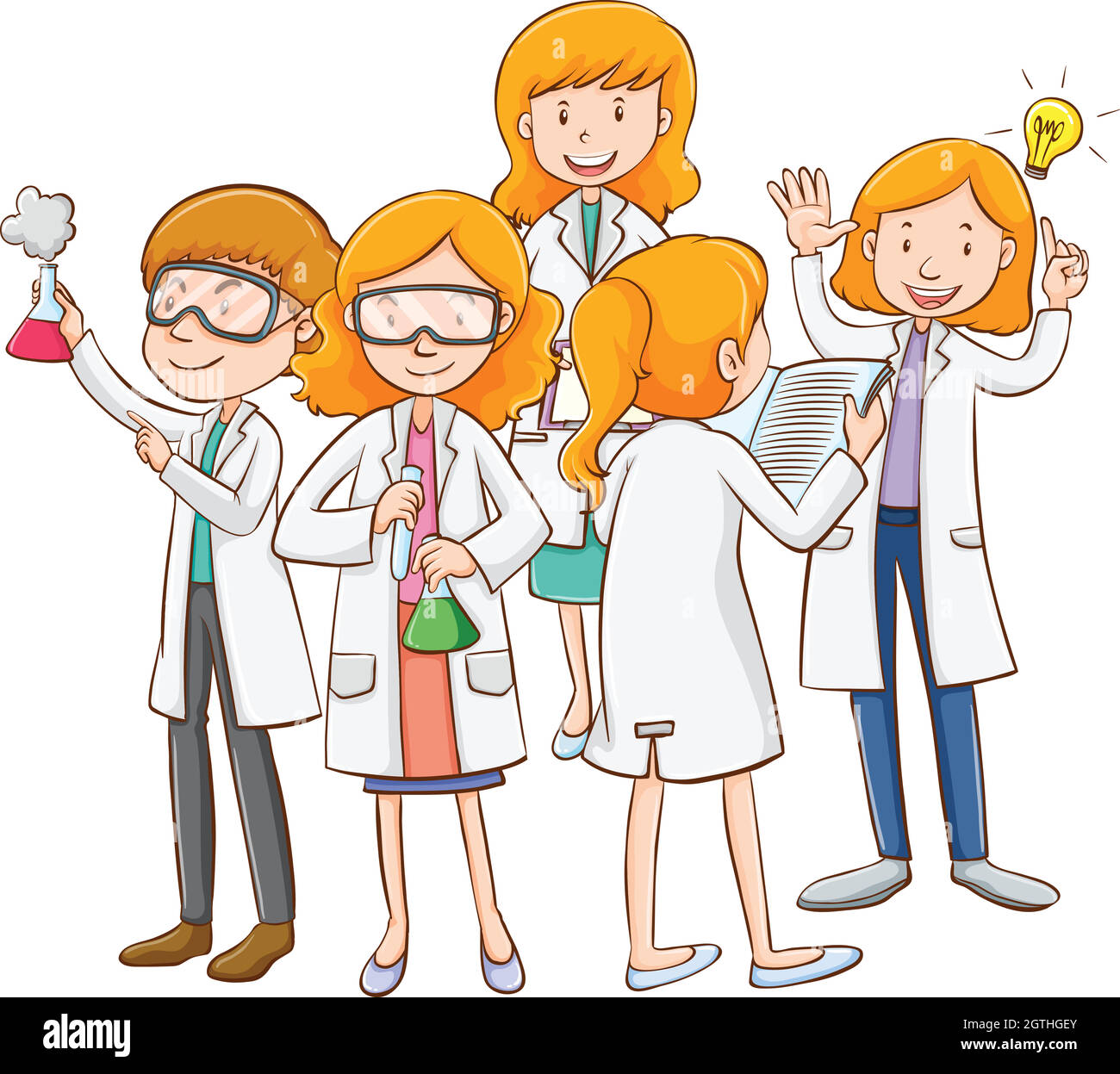 Working together illustration hi-res stock photography and images - Alamy