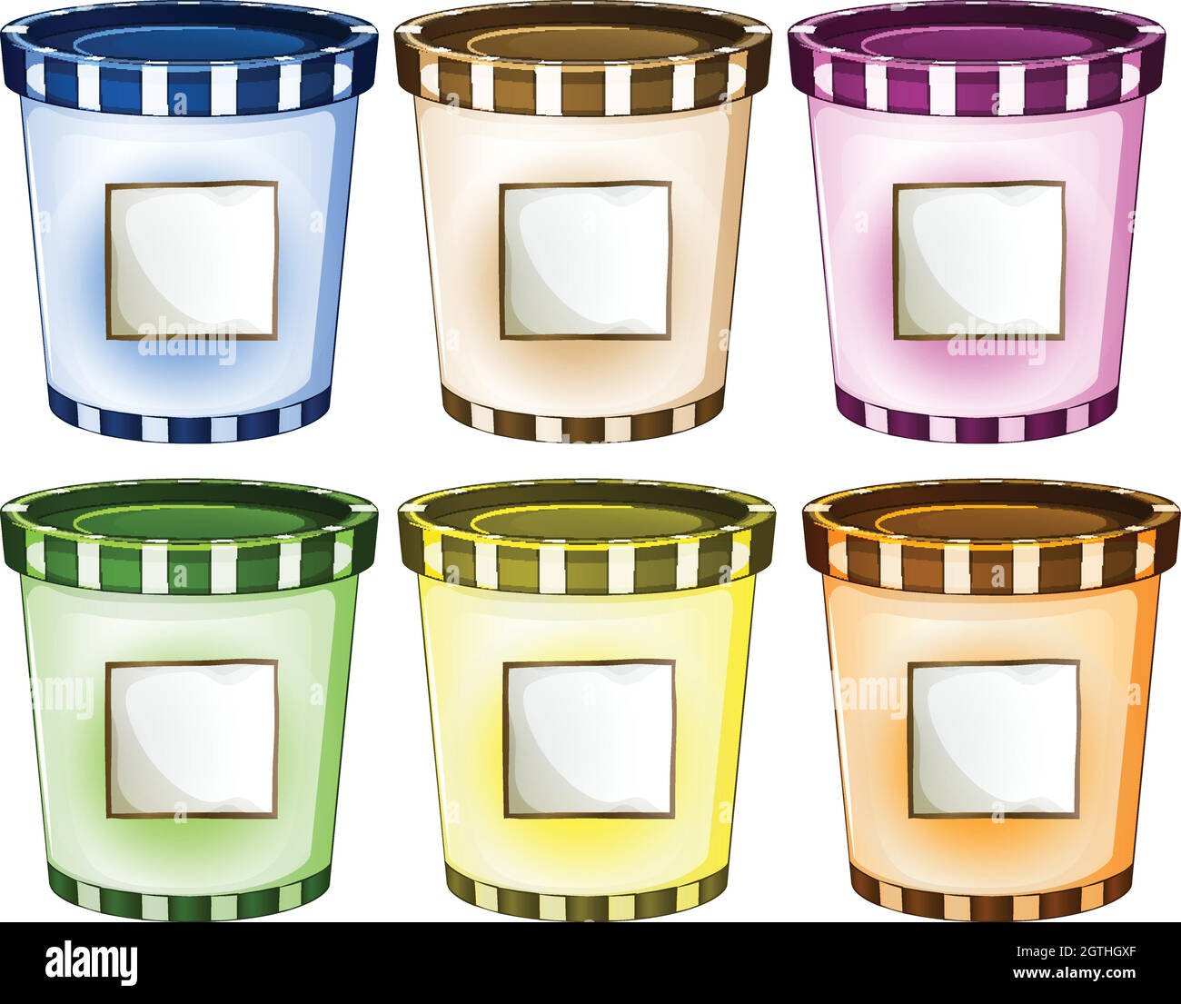 Containers with empty signs Stock Vector Image & Art - Alamy