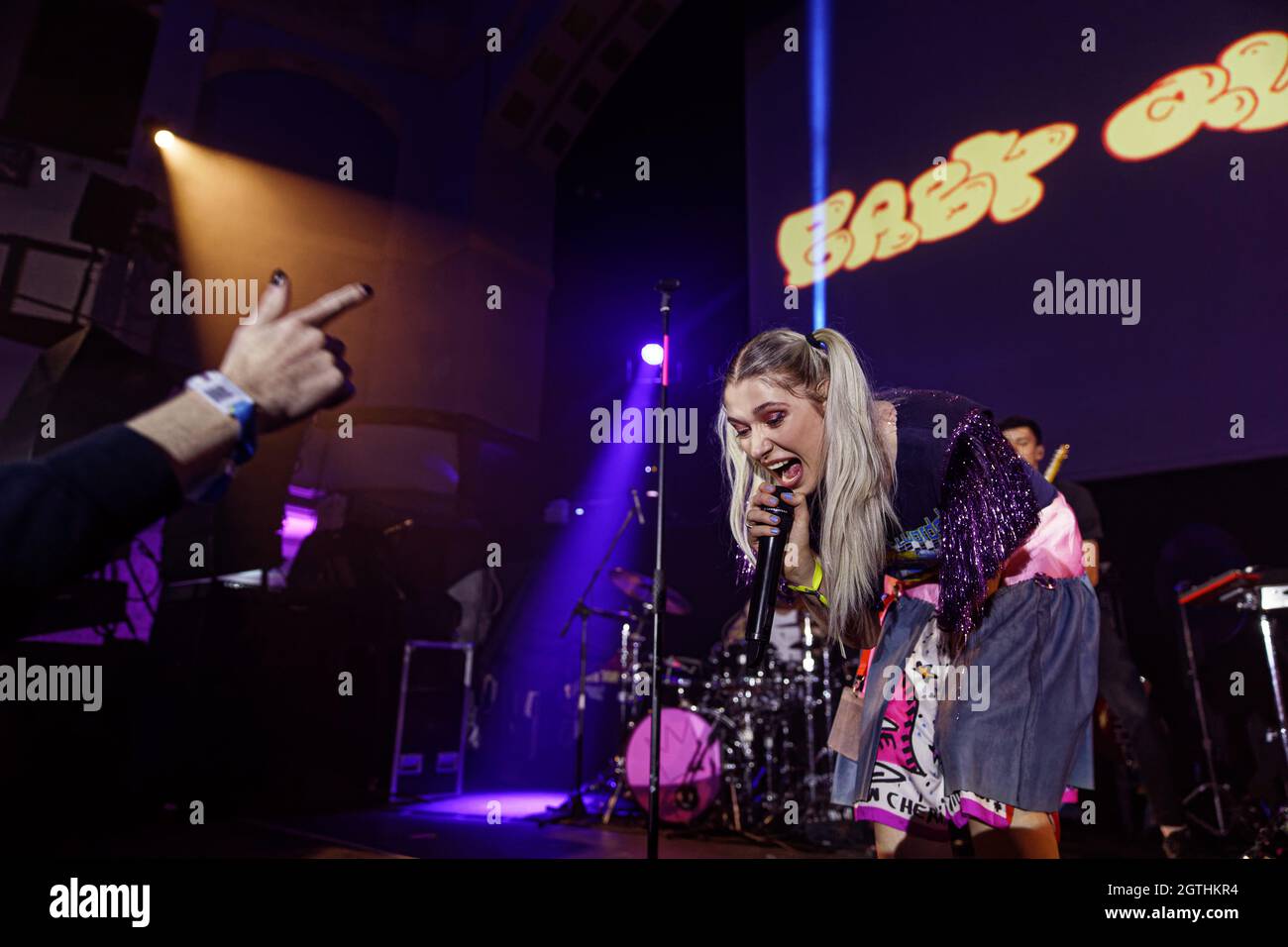 October 1, 2021: Alt pop star Bella Latham aka Baby Queen performs at ...