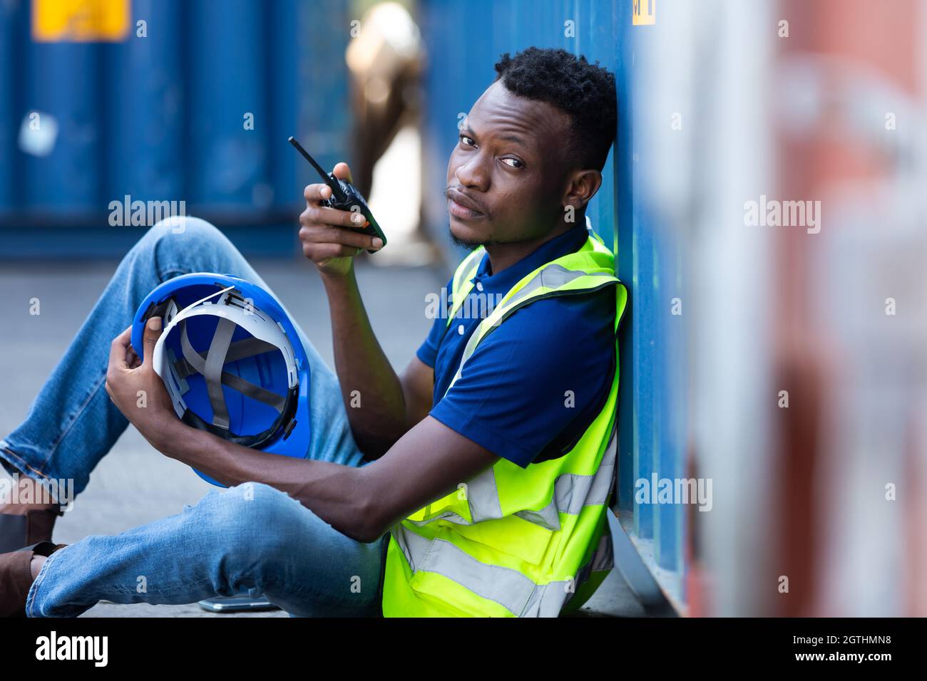 One holding radio device hi-res stock photography and images - Alamy