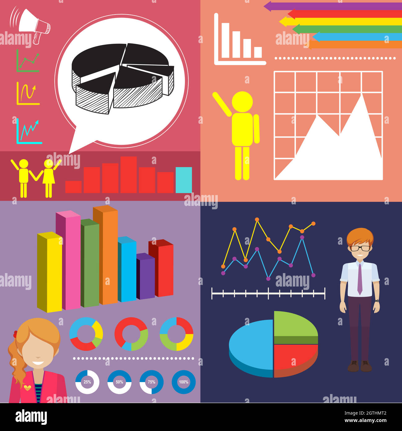 Bar charts clipart hi-res stock photography and images - Alamy