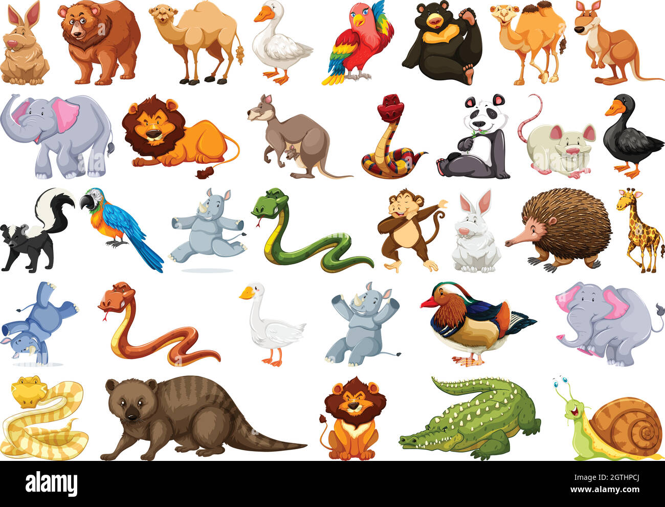 Rhinoceros wild animal Stock Vector Images - Alamy